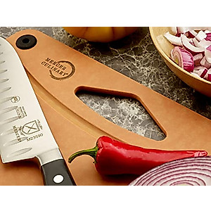 Mercer Culinary Composite Cutting Board-17.25" X 11.75",W/SIL Feet/Channel, Small, Tan