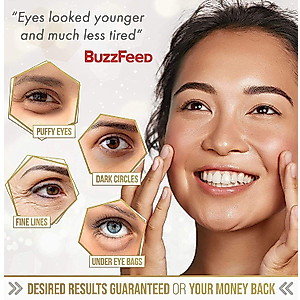 DERMORA 24K Gold Eye Mask Puffy Eyes and Dark Circles Treatments Look Less Tired