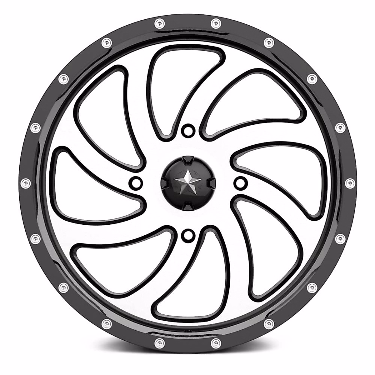 MSA Offroad Wheels MA36 20X7 4X137 MACH G-BLK 00MM - M36-020737