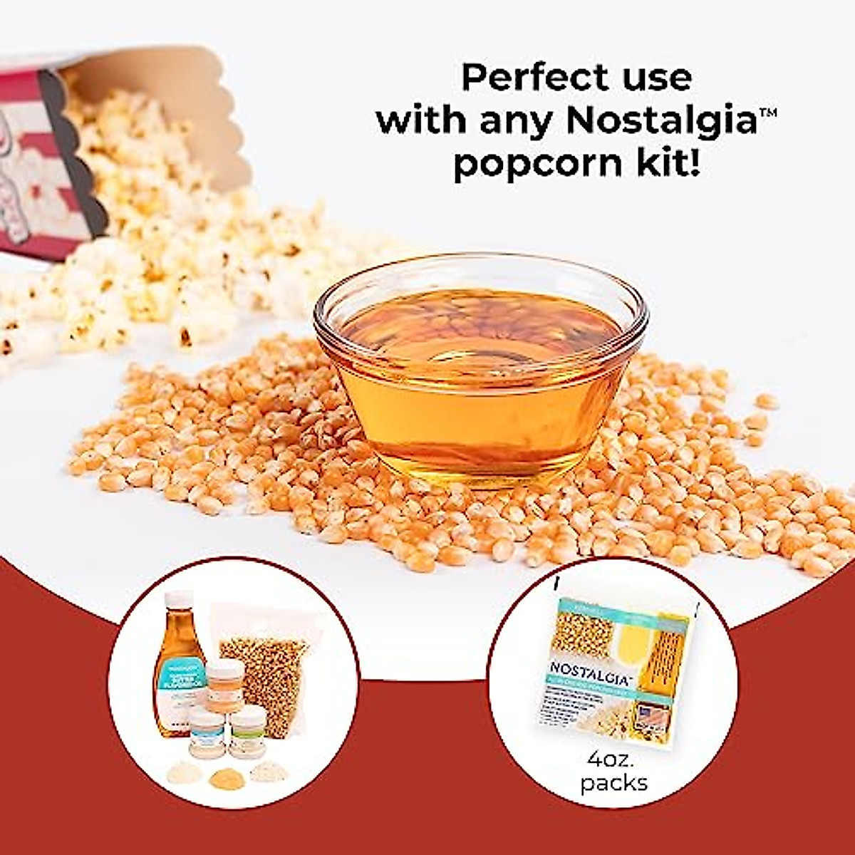 Nostalgia 6-Quart Stirring Popcorn Popper With Quick-Heat Technology, Makes 24 Cups of Popcorn, Kernel Measuring Cup, Oil Free, Makes Roasted Nuts, Perfect for Birthday Parties, Stainless