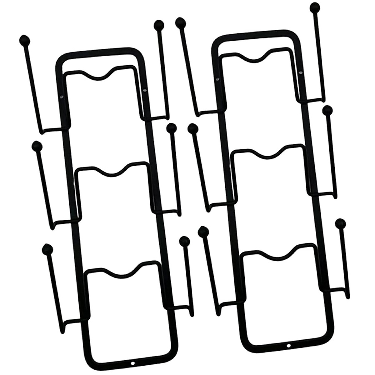 DECHOUS 4 Pcs Three Layer Pot Lid Hanging Decor Wall Bracket Wall Hooks Decorative Pan Lid Organizer Saucepan Lid Holder Kitchen Towel Hanger Reusable Pot Lid Holder Pot Rack