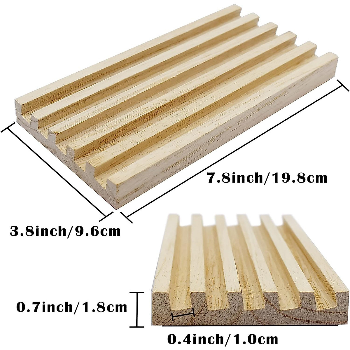 Yuanhe Domino Holder Trays Rack - Set of 8 Wooden Tiles Stand Holders for Mexican Train Rummy Chickenfoot