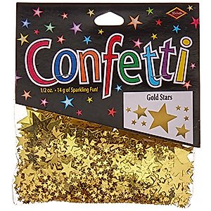 Beistle Gold Stars Confetti