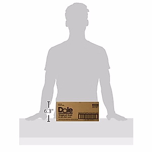 Dole Fruit Jars, Tropical Fruit in 100% Fruit Juice, Pineapple & Papaya, Gluten Free, Pantry Staples, 23.5 Oz Resealable Jars, 8 Count