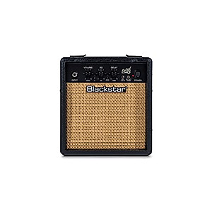 Blackstar Debut 10E Beginners Practice Electric Guitar Amplifier Combo with Delay Effect 10 Watt Headphone Input/Line in MP3 Playback (Black)