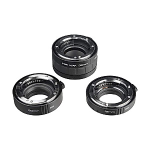 Kenko Auto Extension Tube Set DG 12mm, 20mm, and 36mm Tubes for Nikon AF Digital and Film Cameras - AEXRUBEDGN