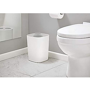 Joseph Joseph 70514 Split Trash Can Recycle Bin Dual Compartments Removable Bucket, 2 gallon/8 liter, Gray