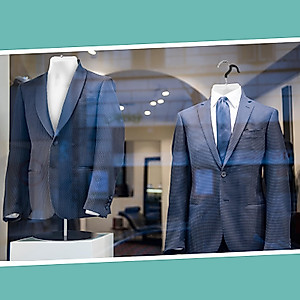 Lallisa 12 Pcs Male Mannequin Torso White Hanging Mannequin Body Torso with Hooks Half Mannequin Body Hollow Back for Sewing Dress and Shirt Display (Classic)