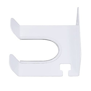 Garosa Hair Dryer Holder Wall Mounted Blow Dryer Holder Hair Dryer Rack Stainless Steel Hair Blow Dryer Rack Storage Hanger Hole Punch Installation White