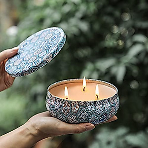 Citronella Candles Outdoor Set 4 x12oz Decorative Large Citronella Candles Outdoor Candles