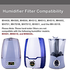 Macaberry Humidifier Demineralization Filters Compatible with Air Innovations HUMIDIF Humidifier, Demineralization Cartridge Replacement Silver 8 Pack