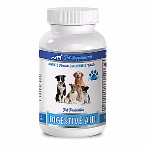 PET SUPPLEMENTS Dog probiotics Chews - Dog Digestive AID - PROBIOTICS - Powerful Formula - Beef Liver Tablets - 1 Bottle (60 Chews)