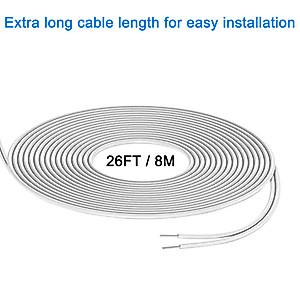 MEROM 24V 500mA 26ft C Wire Transformer Adapter Compatible with Nest/Ecobee/Sensi/Honeywell Thermostat, Nest Hello Doorbell/Ring Door Bell Power Supply