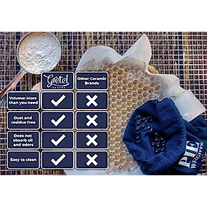 Glass Pie Weights for Baking | Better Than Ceramic! Dust Free Borosilicate Glass | Extra Large Quantity 2.5 Pounds | Drawstring Storage Bag | Essential baking tools