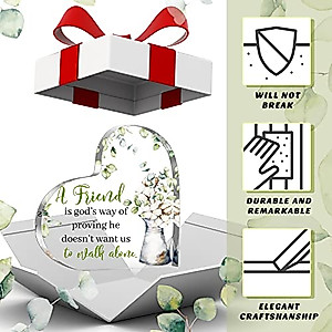 Christian Gifts for Friends Women Religious Gifts Birthday Friendship Gifts for Friend Inspirational Friend Gifts for Women Friend Glass Crystal Table Centerpieces Decor (Kapok Style)