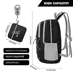 ZOMAKE Lightweight Packable Backpack 28L - Foldable Backpack Water-Resistant Collapsible Backpack Light Daypack for Hiking(Yellow)