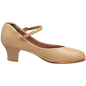 Capezio Women's Jr. Footlight Character Shoe,Caramel,7.5 W US