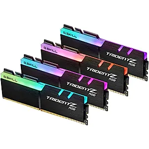 G.SKILL Trident Z RGB Series (Intel XMP) DDR4 RAM 128GB (4x32GB) 3600MT/s CL18-22-22-42 1.35V Desktop Computer Memory UDIMM (F4-3600C18Q-128GTZR)