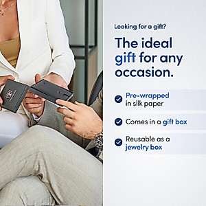 TRAVANDO Mens Slim Wallet with Money Clip AUSTIN RFID Blocking Bifold Credit Card Holder for Men with Gift Box