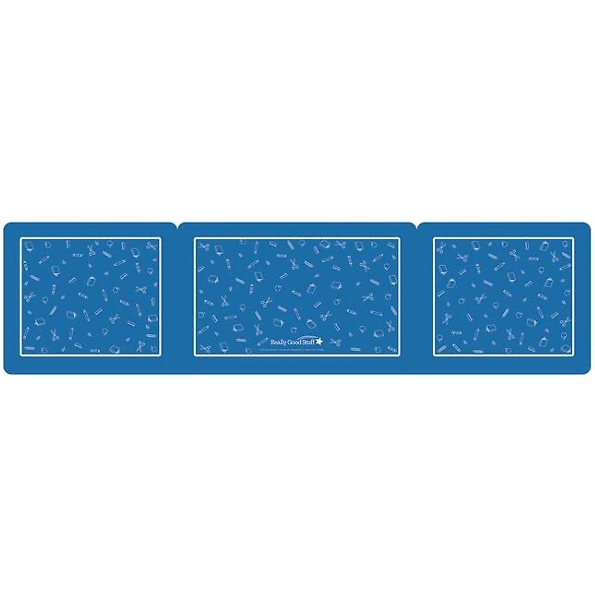 Really Good Stuff Plastic Privacy Shields for Student Desks – Single - Large - Study Carrel Reduces Distractions - Keep Eyes from Wandering During Tests, Blue School Tools