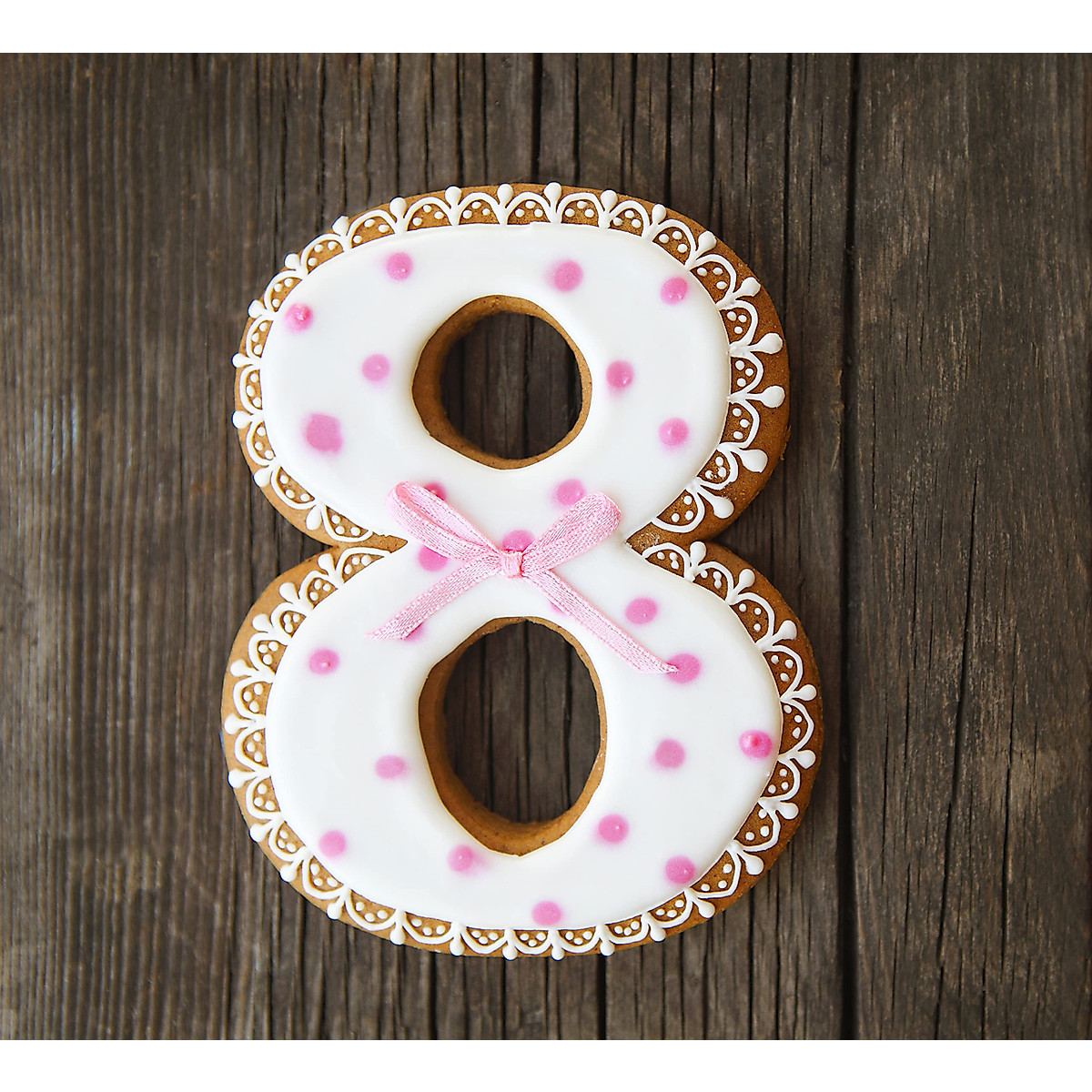 Sweet Cookie Crumbs Number Cookie Cutters, Stainless Steel (8)