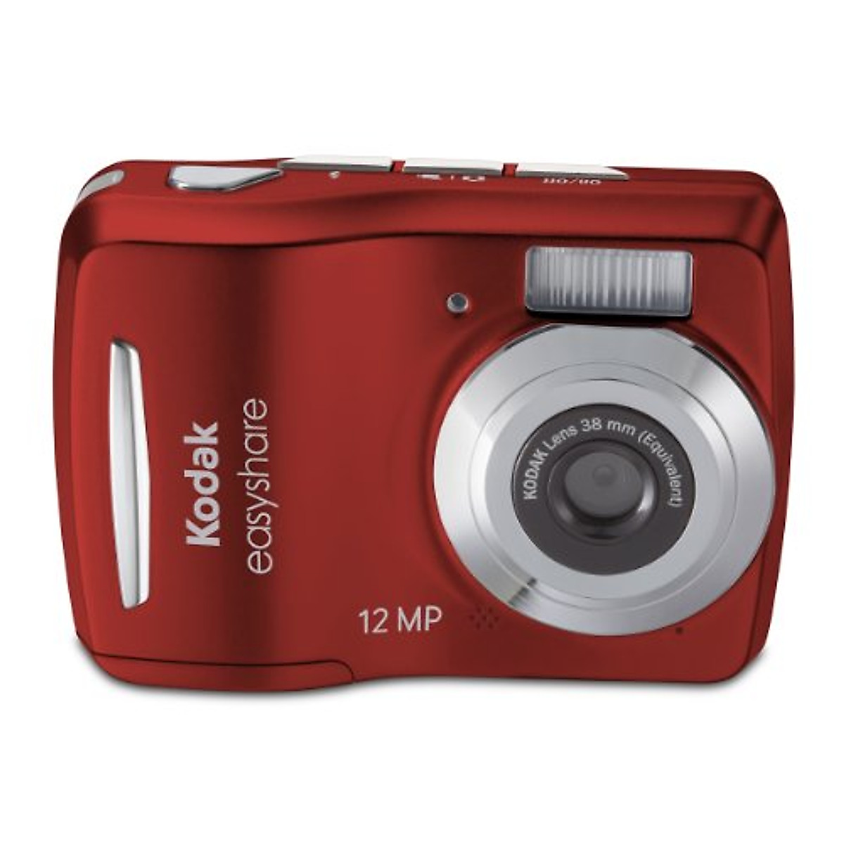 Kodak Easyshare C1505 12 MP Digital Camera with 5x Digital Zoom - Red