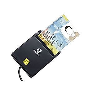 ZOWEETEK CAC Card Reader Military, Smart Card Reader DOD Military USB Common Access CAC, Compatible with Windows, Mac OS and Linux