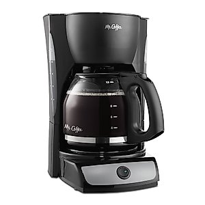 Mr. Coffee CG13-RB 12-Cup Switch Coffeemaker, Black