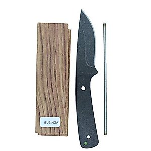 Payne Bros Custom Knives HOOK’S DROP POINT SKINNER KIT- STONEWASHED – SW510 - KNIFE MAKING - KNIFE KIT (BUBINGA)