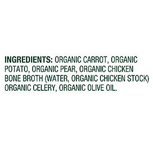 Sprout Organic Baby Food, Stage 2 Pouches, Homestyle Vegetables and Pear with Chicken Broth, 3.5 Oz Purees (Pack of 12)