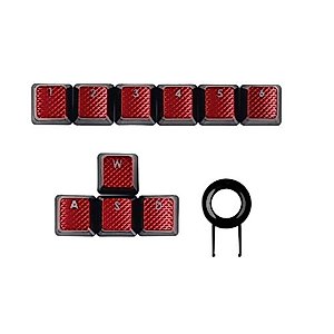 FPS Backlit Key Caps for Corsair K70RGB K70 K95 K90 K65 K63 Gaming Keyboards Cherry Key switches - Red Keycaps