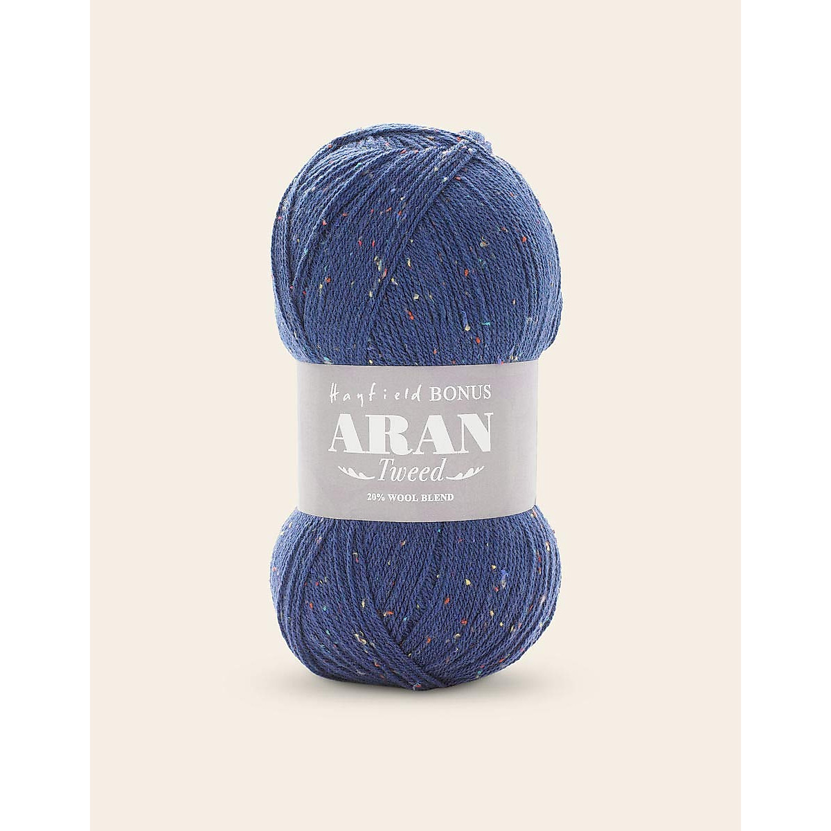 Hayfield Bonus Aran Tweed, Colour Pop Blue (732), 400g by Sirdar Colour POP BLUE-0732
