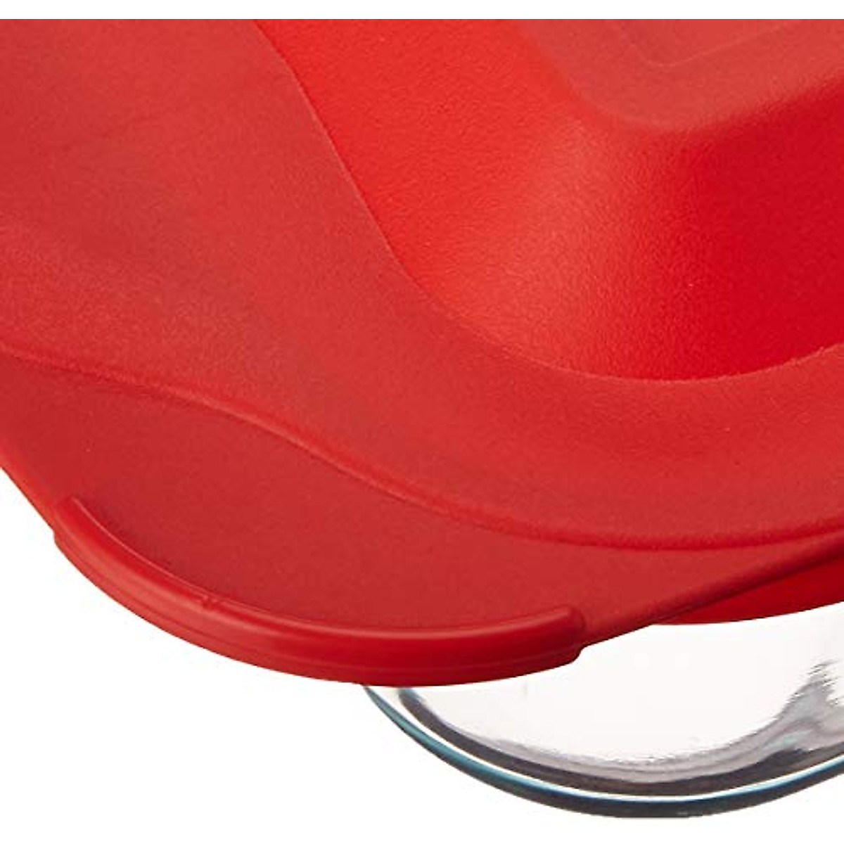 Pyrex Get Dinner Away Large Handle 8" x 8" Square Dish. Making it Easy to Monitor Casserole Cooking and Brownie Baking from a, 4, Red 8"