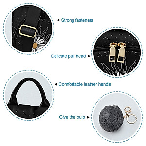 ALAZA Daisy Flower Sun Moon Backpack Purse for Women Anti Theft Fashion Back Pack Shoulder Bag