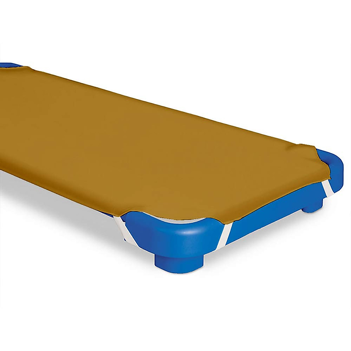 Standard Size Daycare/Pre-School Cot Sheet - Corner Elastic Loops Daycare Sheets - Children’s Naptime Cot Sheet - Breathable Microfiber Nap Sheet for Boys/Girls (Light Grey, 23" x 52" - Pack of 4)