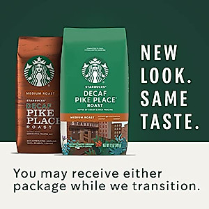 Starbucks Ground Coffeeâ€”Medium Roast Coffeeâ€”Decaf Pike Place Roastâ€”100% Arabicaâ€”6 bags (12 oz each)