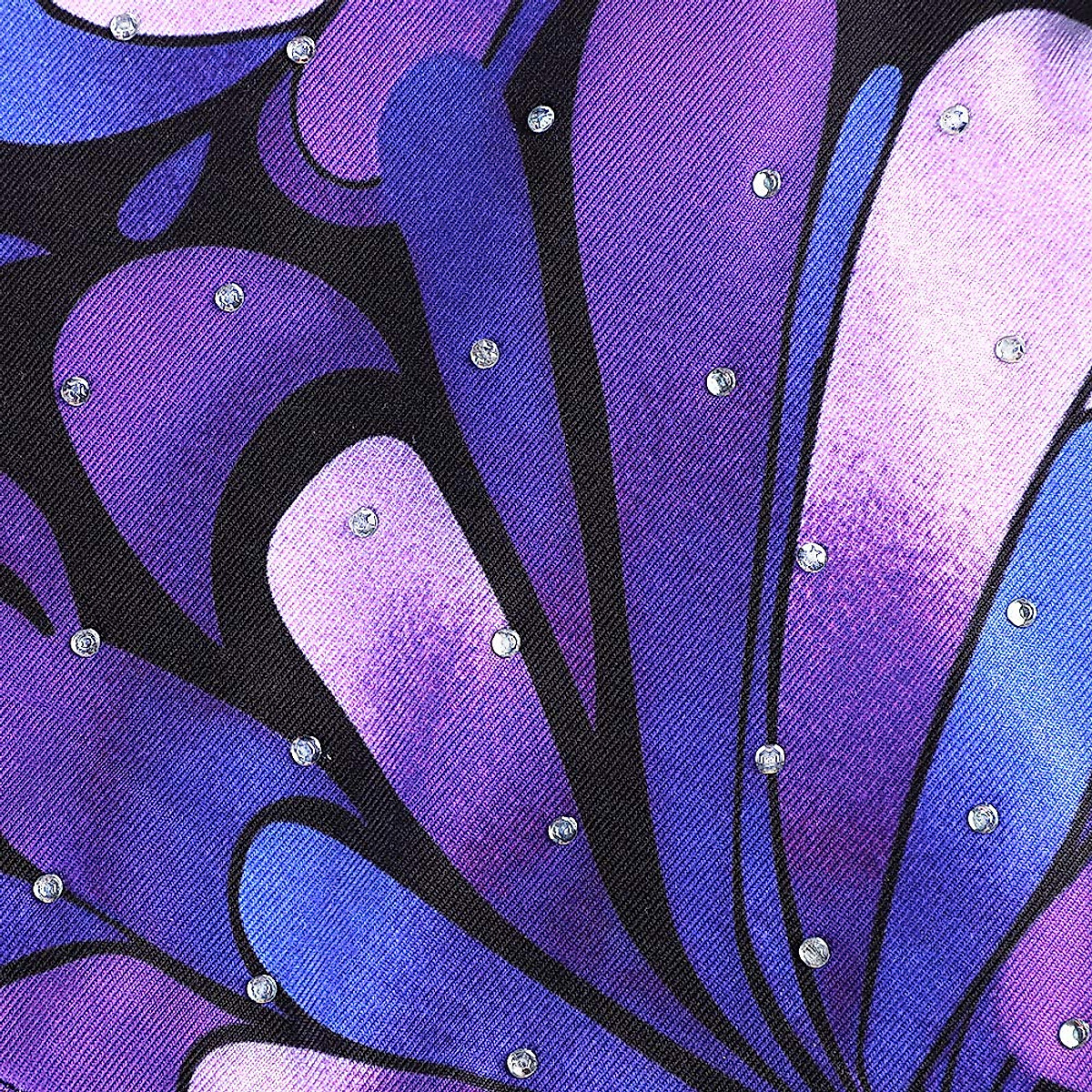 HOZIY Purple Gymnastics Leotards for Girls Sparkly Size 7-8 Years Old Biketards