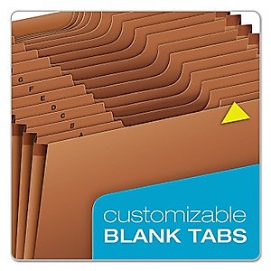 Pendaflex Heavy Duty Expanding File with Extra-Thick Cover, Tyvek Reinforced Edges, 21 Pockets, A–Z Tabs, Elastic Cord Closure, Letter Size (R117ALHD)