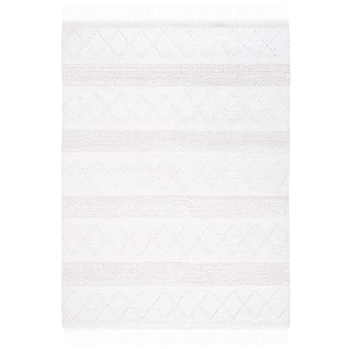 Safavieh Casablanca Collection 8' x 10' Ivory CSB278A Handmade Tassel Area Rug