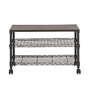 Doshisha NO8052-3 Luminous Steel Rack, Black, TV Stand, Width 31.5 inches (80 cm), Noir Series Storage Shelf
