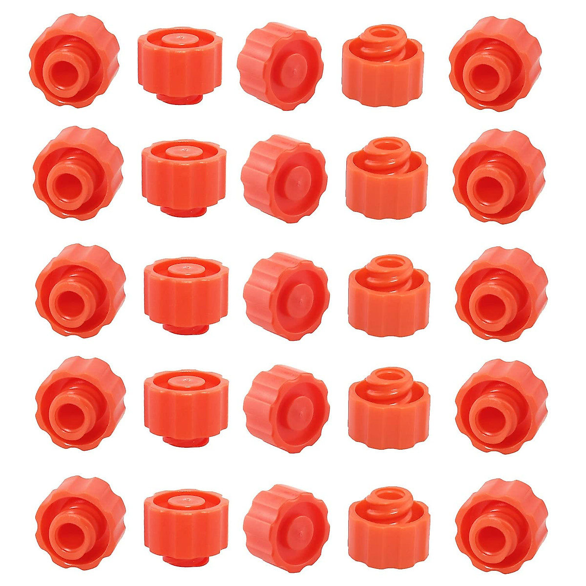 Orange Plastic Syringe Tip Cap, Syringe Tools suitable for All Size Syringe