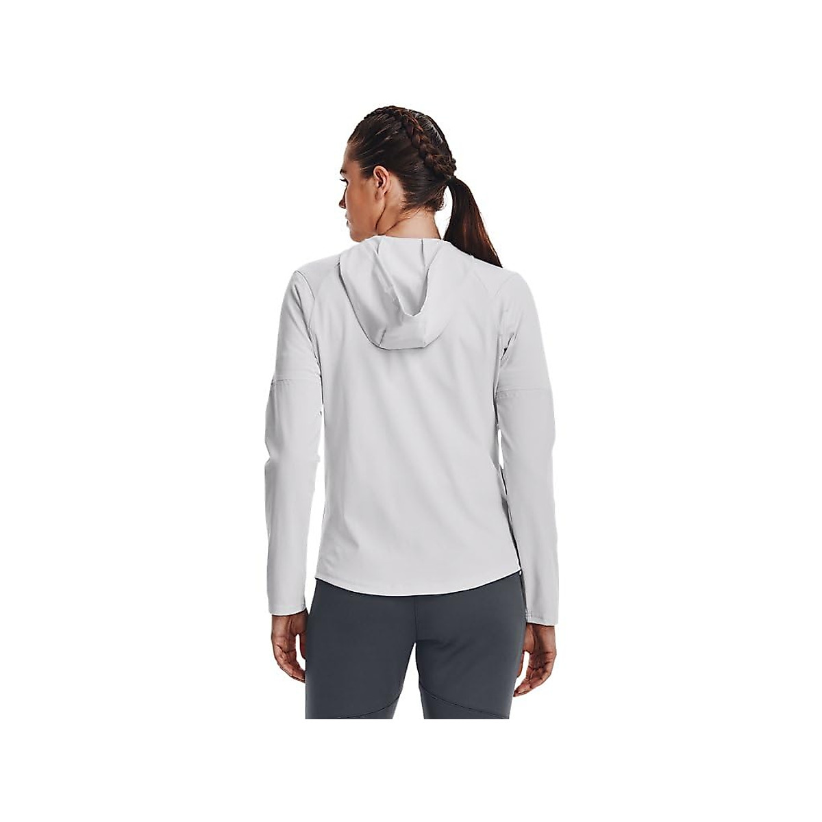 Under Armour womens Softball Cage Jacket 22, (014) Halo Gray/Pitch Gray/White, Medium