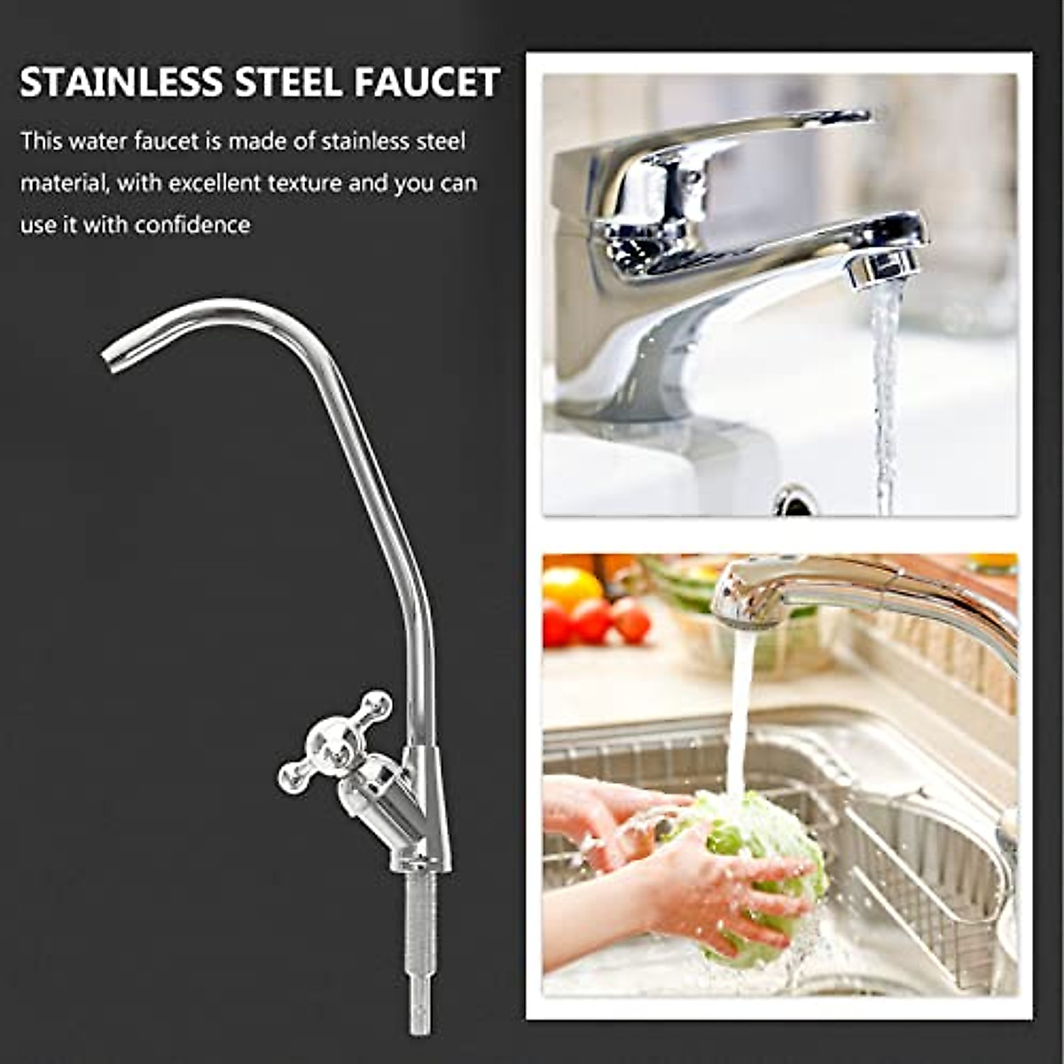 Mobestech Faucet Water Tap Water Dispenser Tap Taps Filtration Systems Tap Water Spigot Filtered Water Dispenser Commercial Filtering System Stainless Steel