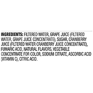 Amazon Brand - Happy Belly Grape Cranberry Juice Cocktail, 64 Fl Oz Bottle