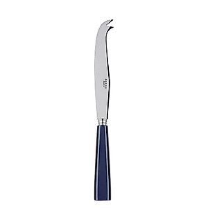 SABRE PARIS - Cheese Knife 9.4 inches - Icône Collection - All Cheeses - Stainless Steel & Acrylic - Dishwasher Safe - Midnight Blue