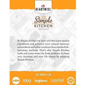 READYWISE - Simple Kitchen, Orange Drink Mix, 86 Servings, Healthy, Powdered Drink Mix, Healthy Drinks, Emergency Food Supply, 10 Can