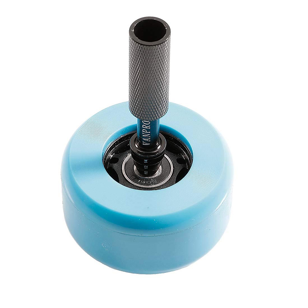 Vanpro Skateboard Bearing RC Ball Bearing Driver Install Remove Tool RC Model Electric Skateboard Mini Cross Tool Set Aluminum Bearing Removal Tool (Black)