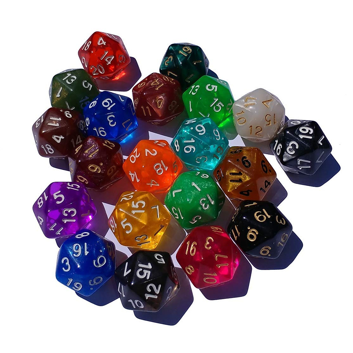 The 20/20 Dice Pack | Twenty 20-Sided Dice