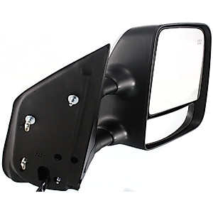 Kool Vue Driver & Passenger Side Power Heated Towing Mirrors for Nissan Titan 2004-2015 With Memory Chrome With Towing Package