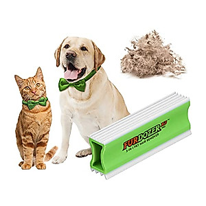 FurDozer X3 PRO 3-in-1 Pet Hair Remover & Auto Detailer - Remove Fur & Lint from Multiple Surfaces Green
